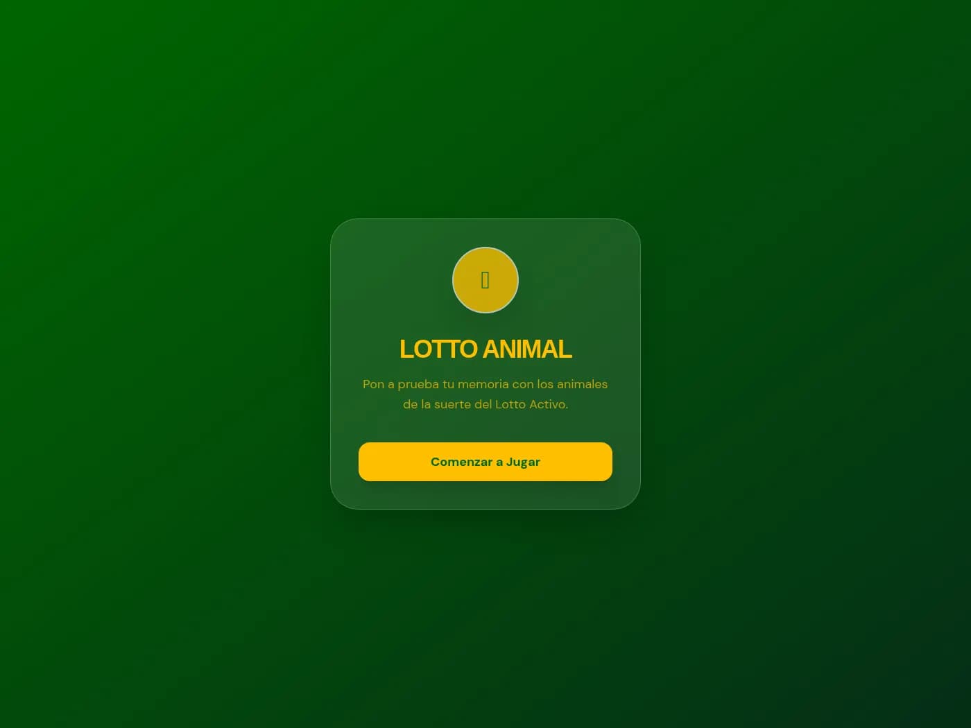 Lotto Animal Matcher