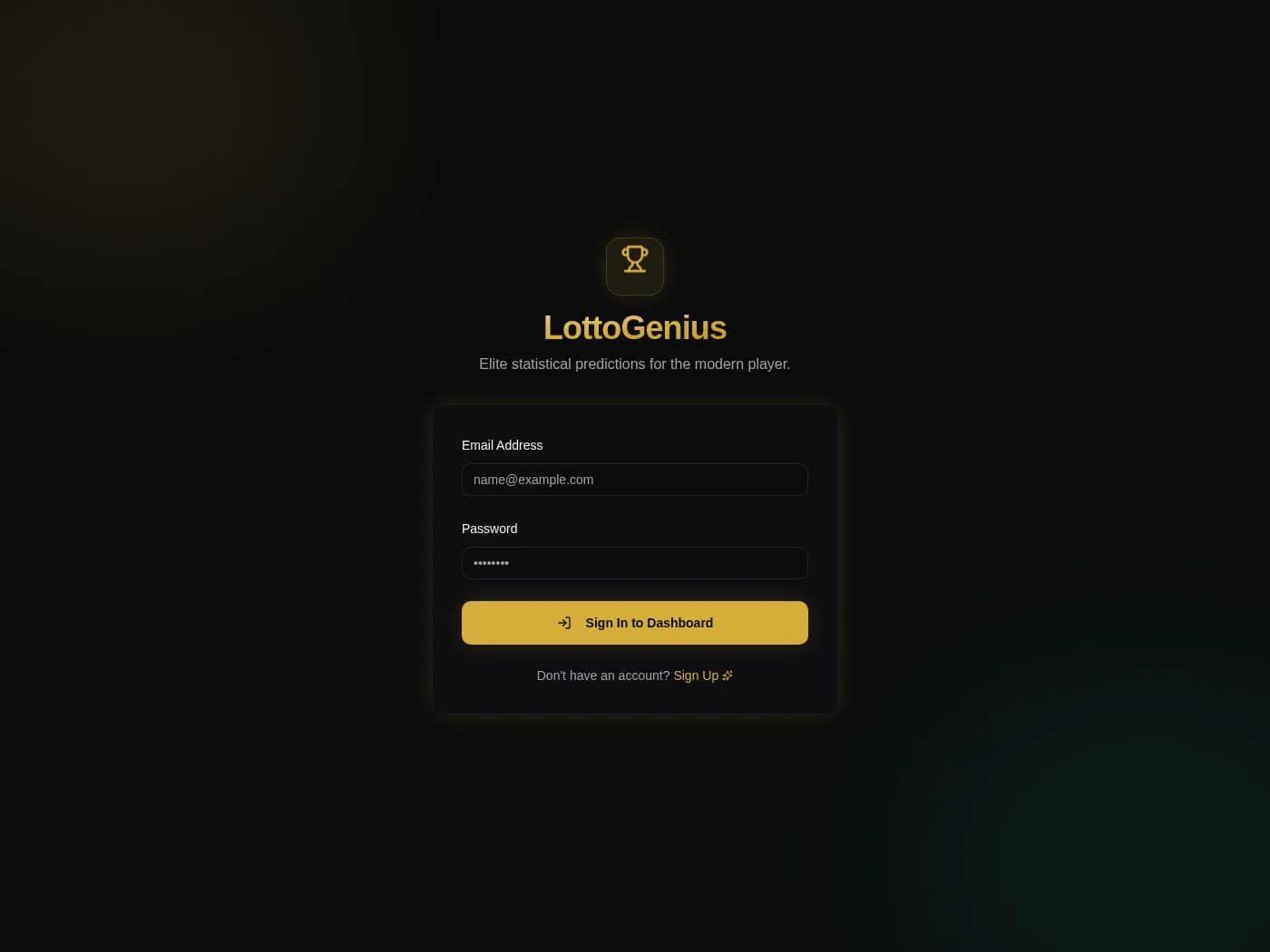 LottoGenius Personal Predictor