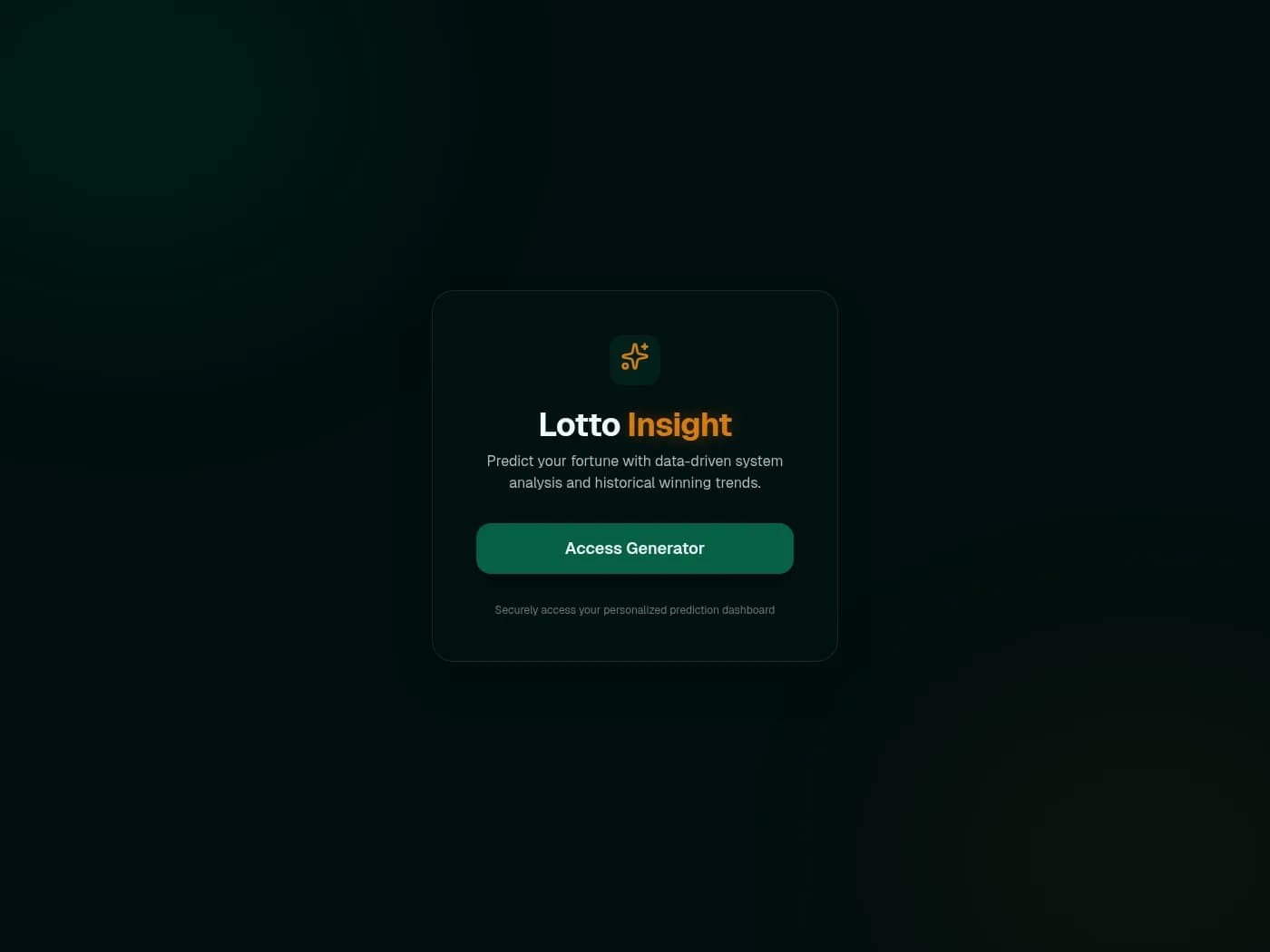 Lotto Insight Generator
