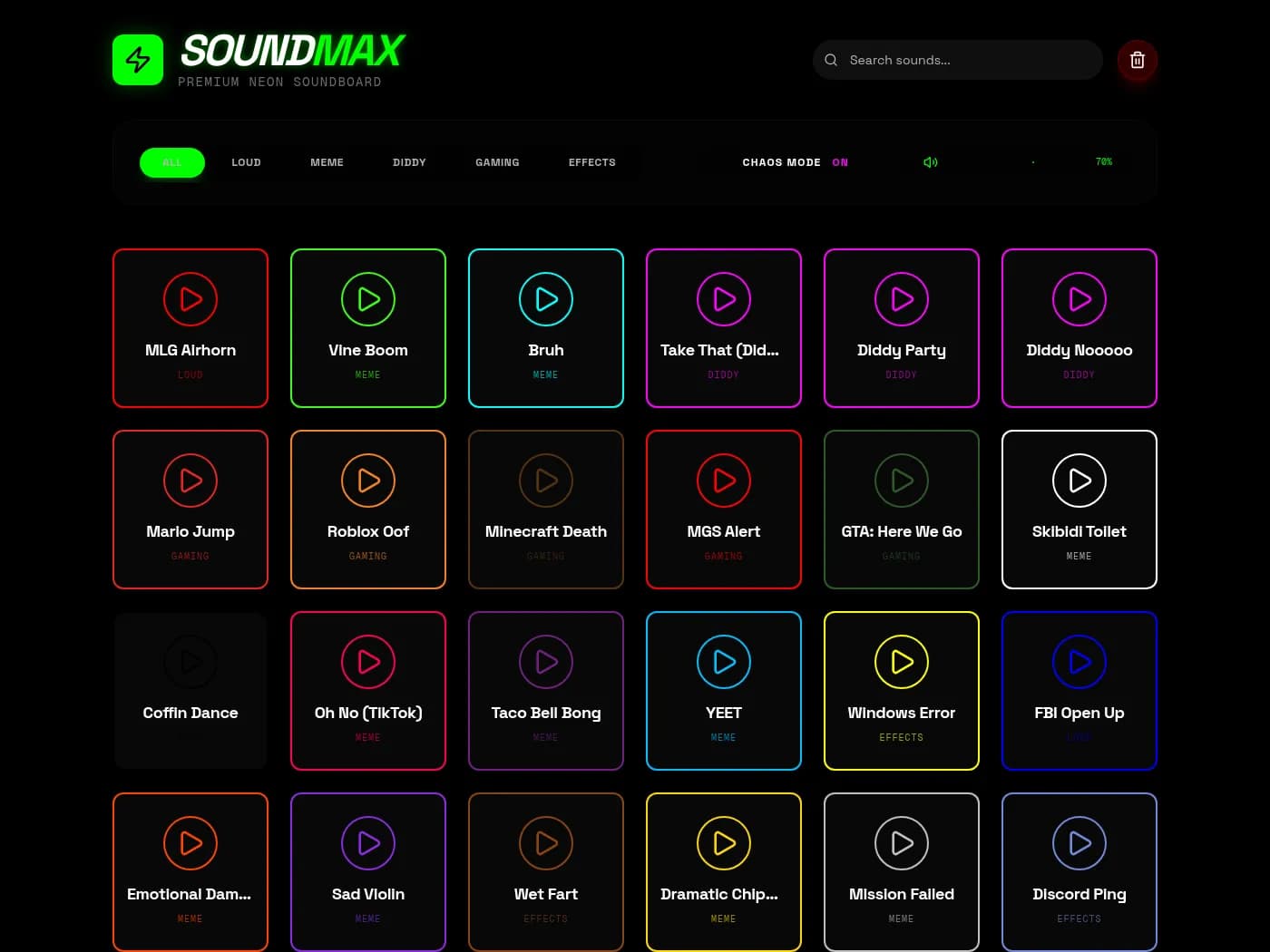 Loud Sound Board