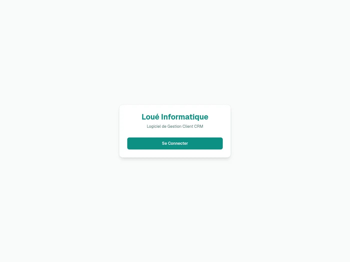 Loué Informatique CRM