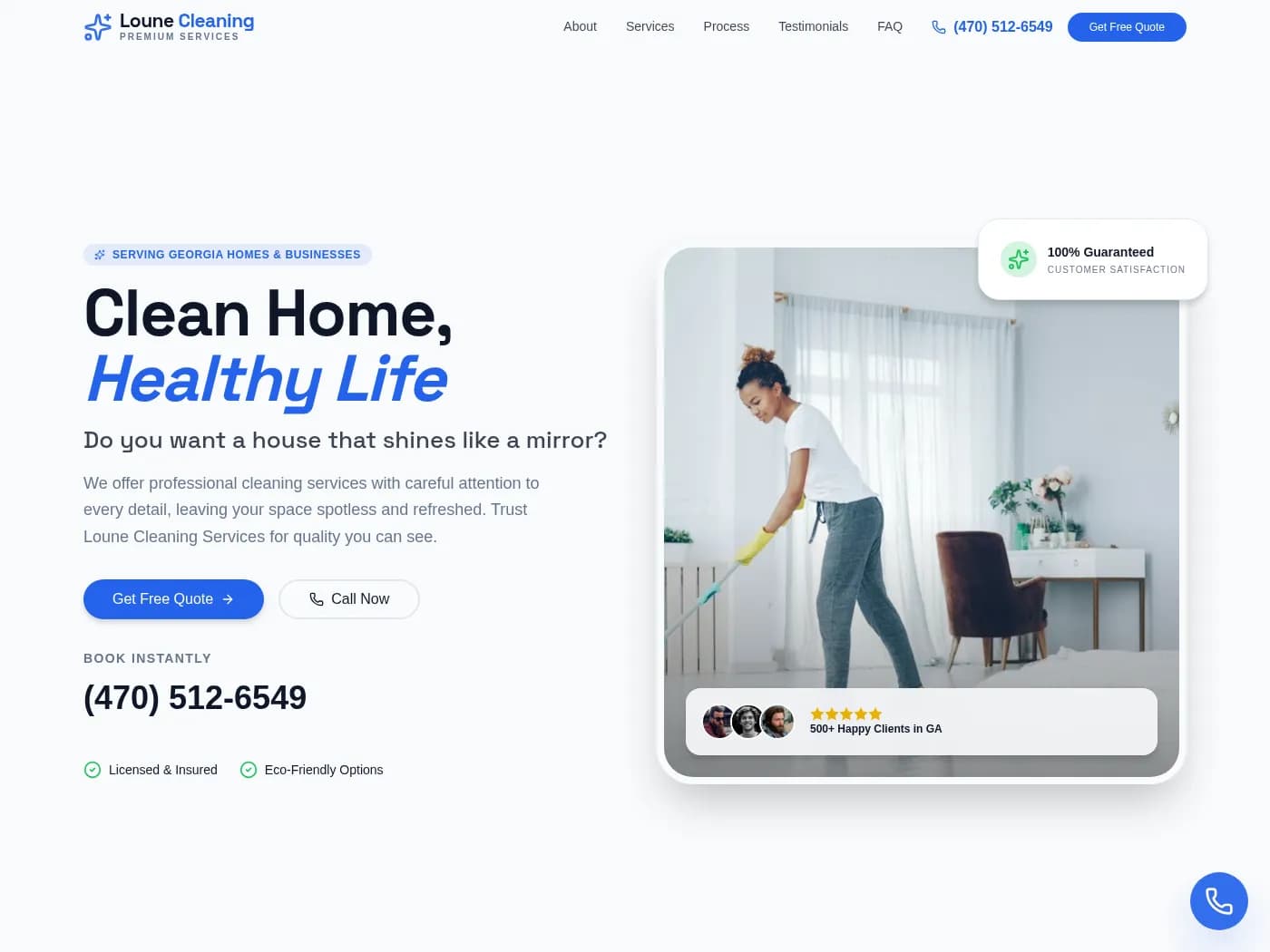 Loune Cleaning Website