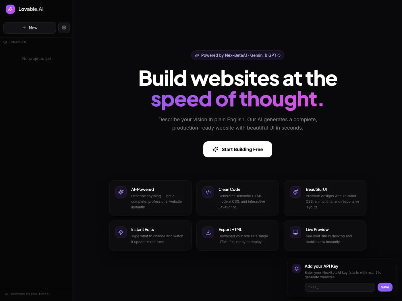 Lovable.AI Website Builder