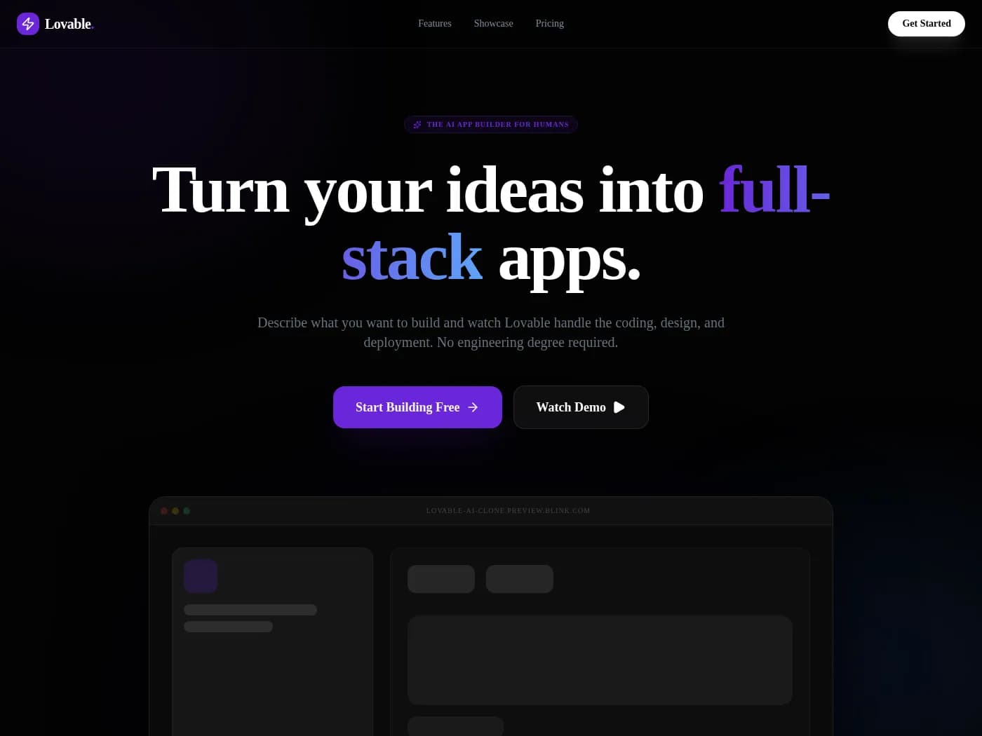Lovable AI Clone