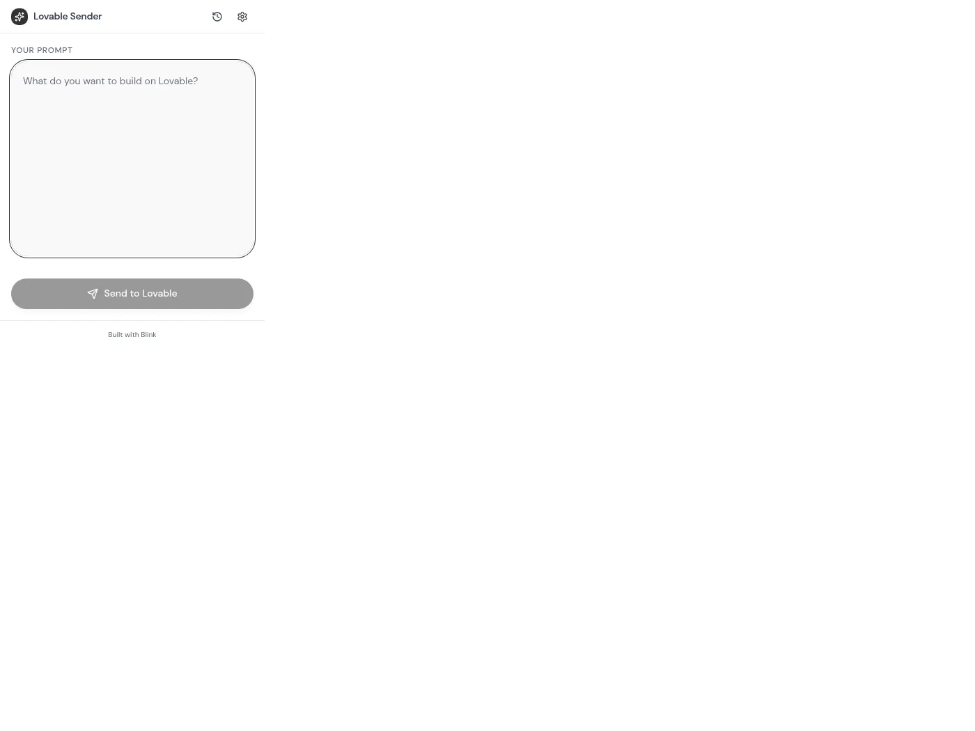 Lovable Prompt Sender