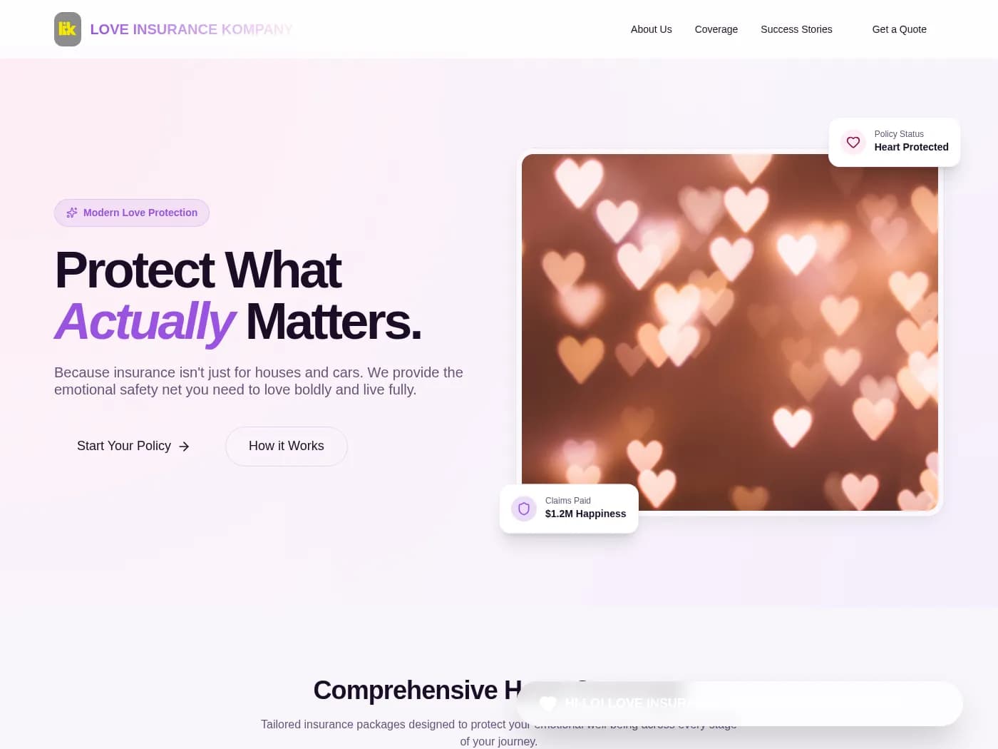 Love Insurance Site