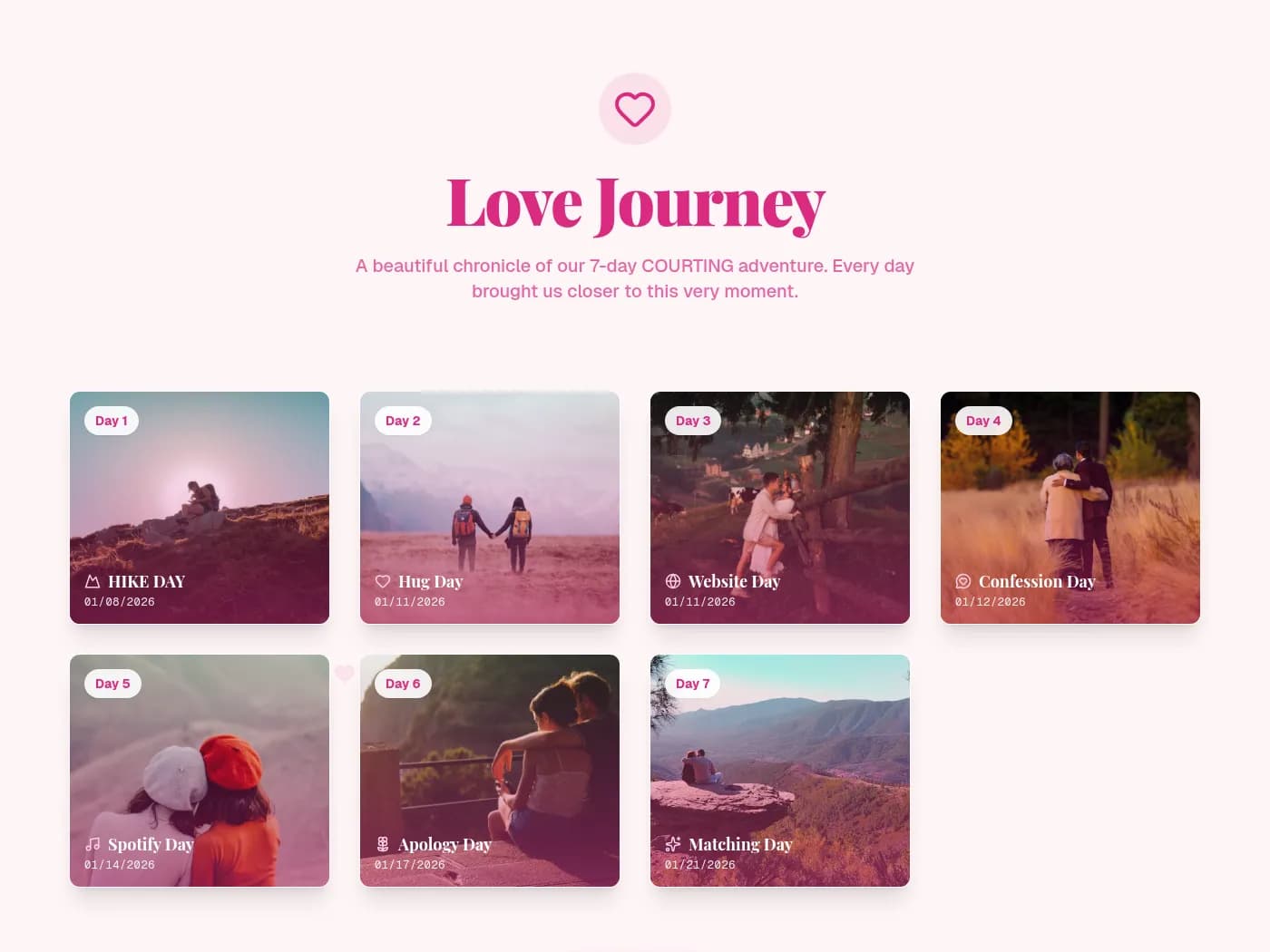 Love Journey Cards