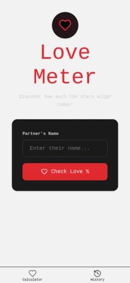Love Meter App