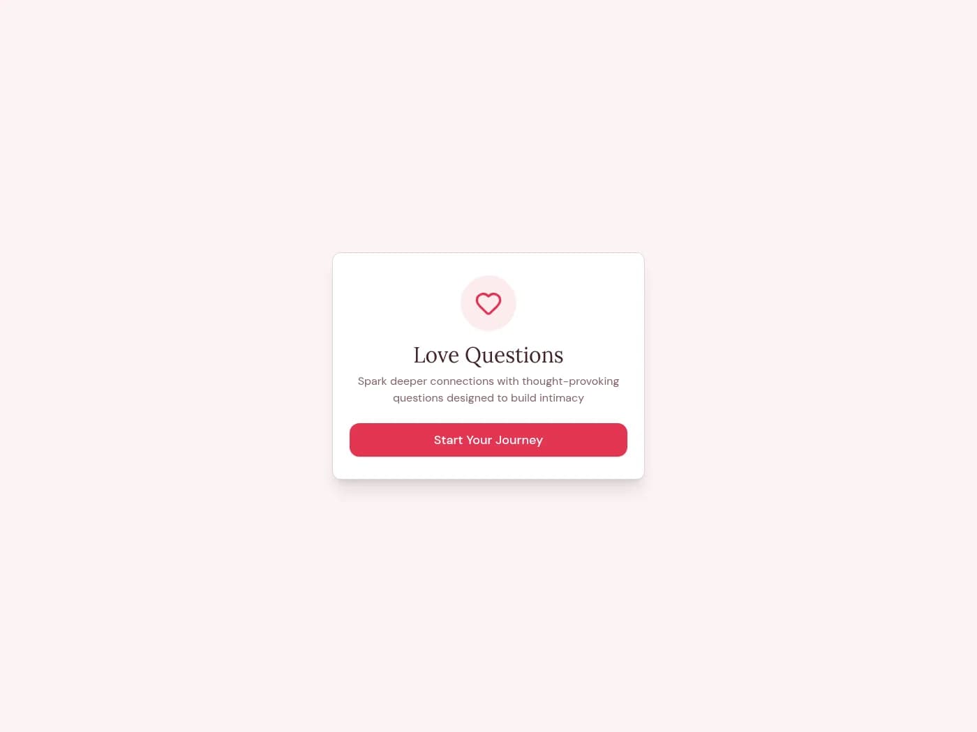 Love Question App