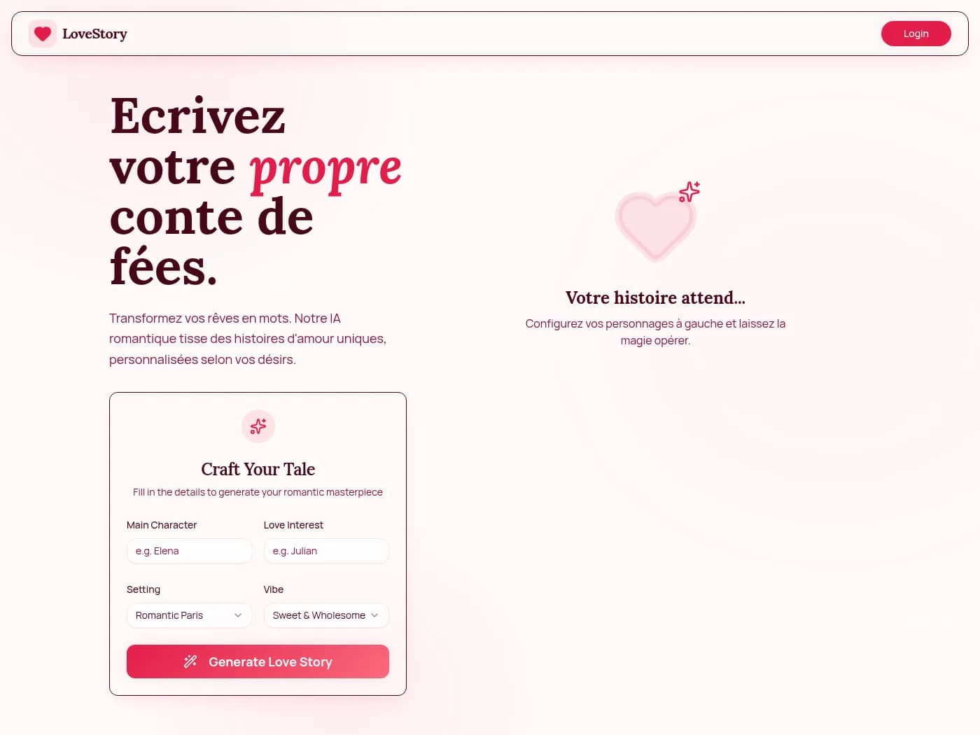 Love Story Generator