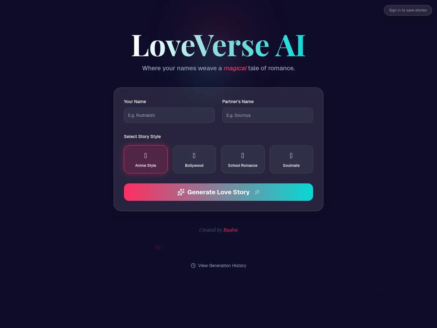 LoveVerse AI