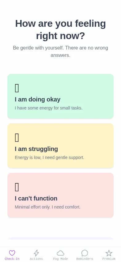 Low Energy Mode App