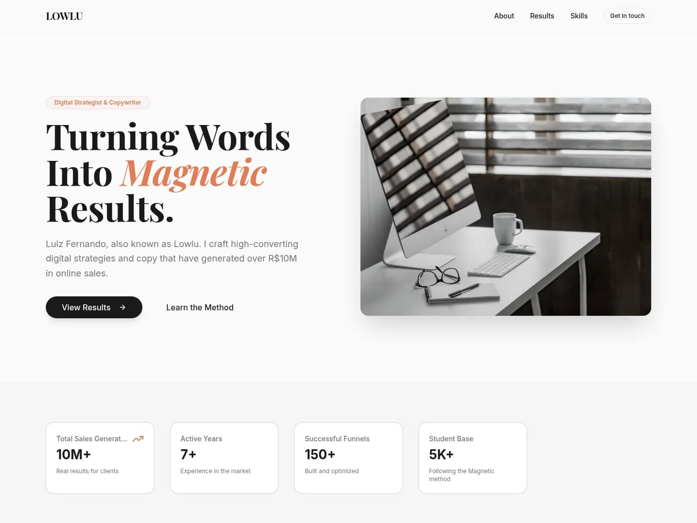 Lowlu Portfolio Site