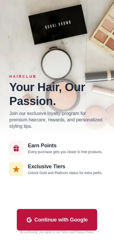 HairClub Loyalty App