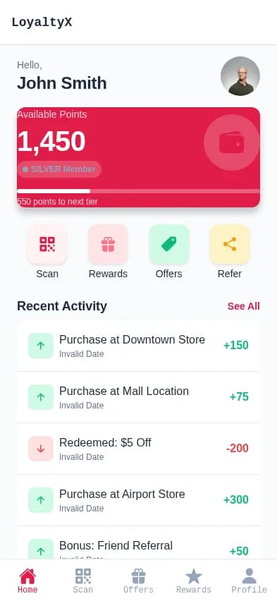 LoyaltyX Rewards App