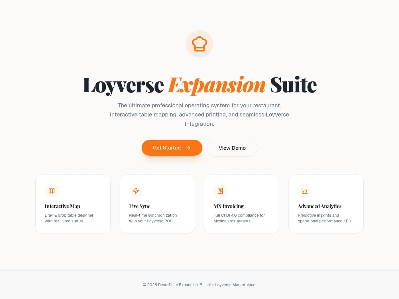 Loyverse Restaurant Expansion Suite