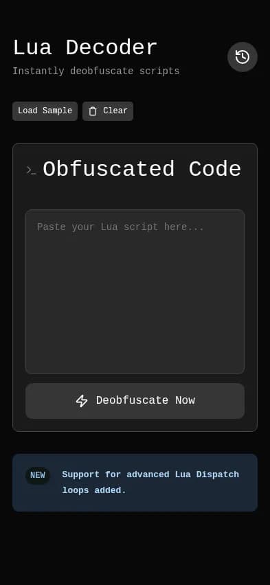 Obfuscated Lua Decoder