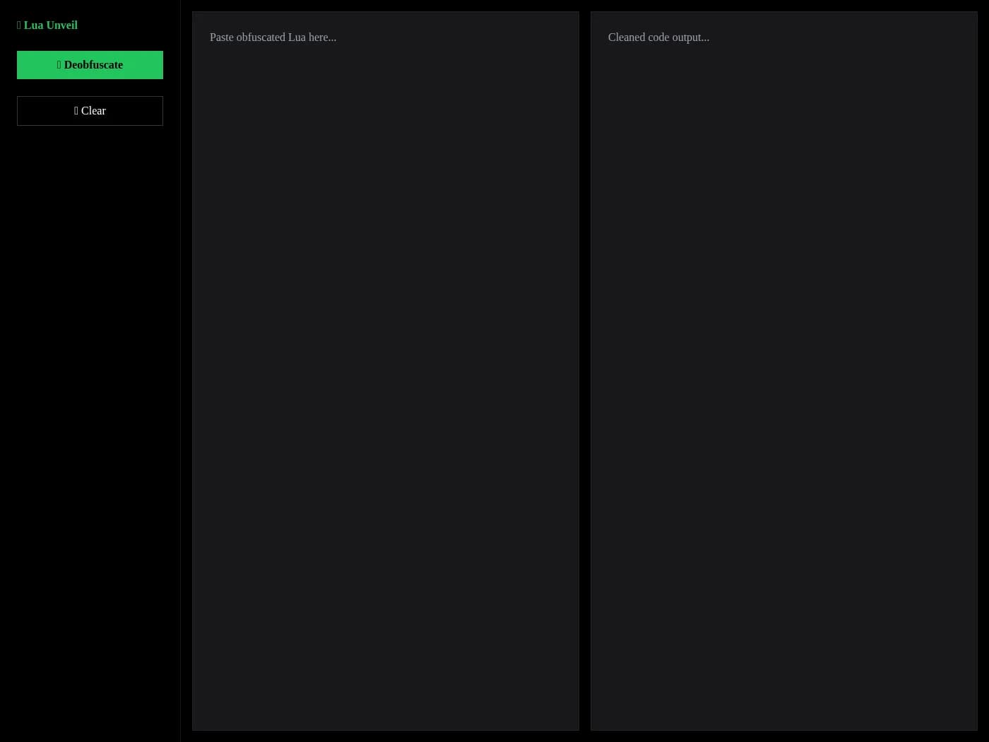 Lua Deobfuscator Tool