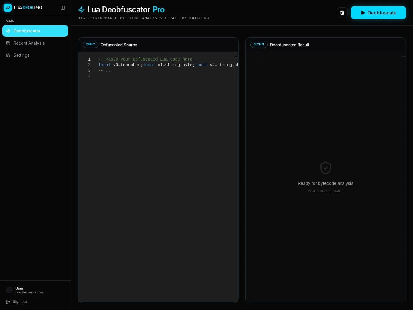 Lua Deobfuscator Pro