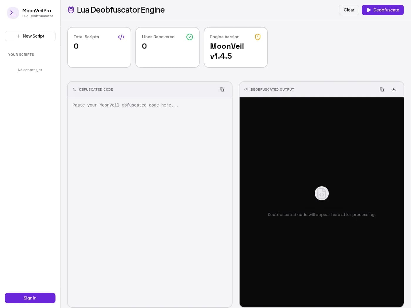Lua Deobfuscator Pro