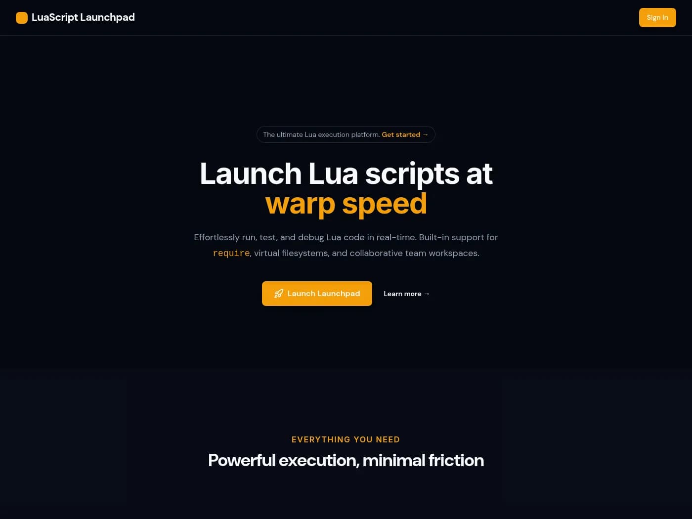 LuaScript Launchpad