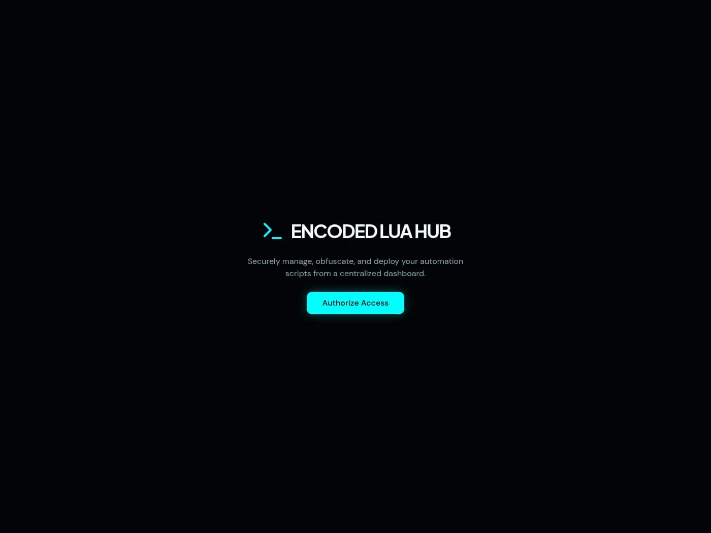 Encoded Lua Automation Hub