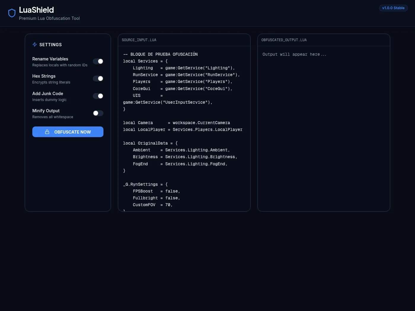 Lua Script Obfuscator