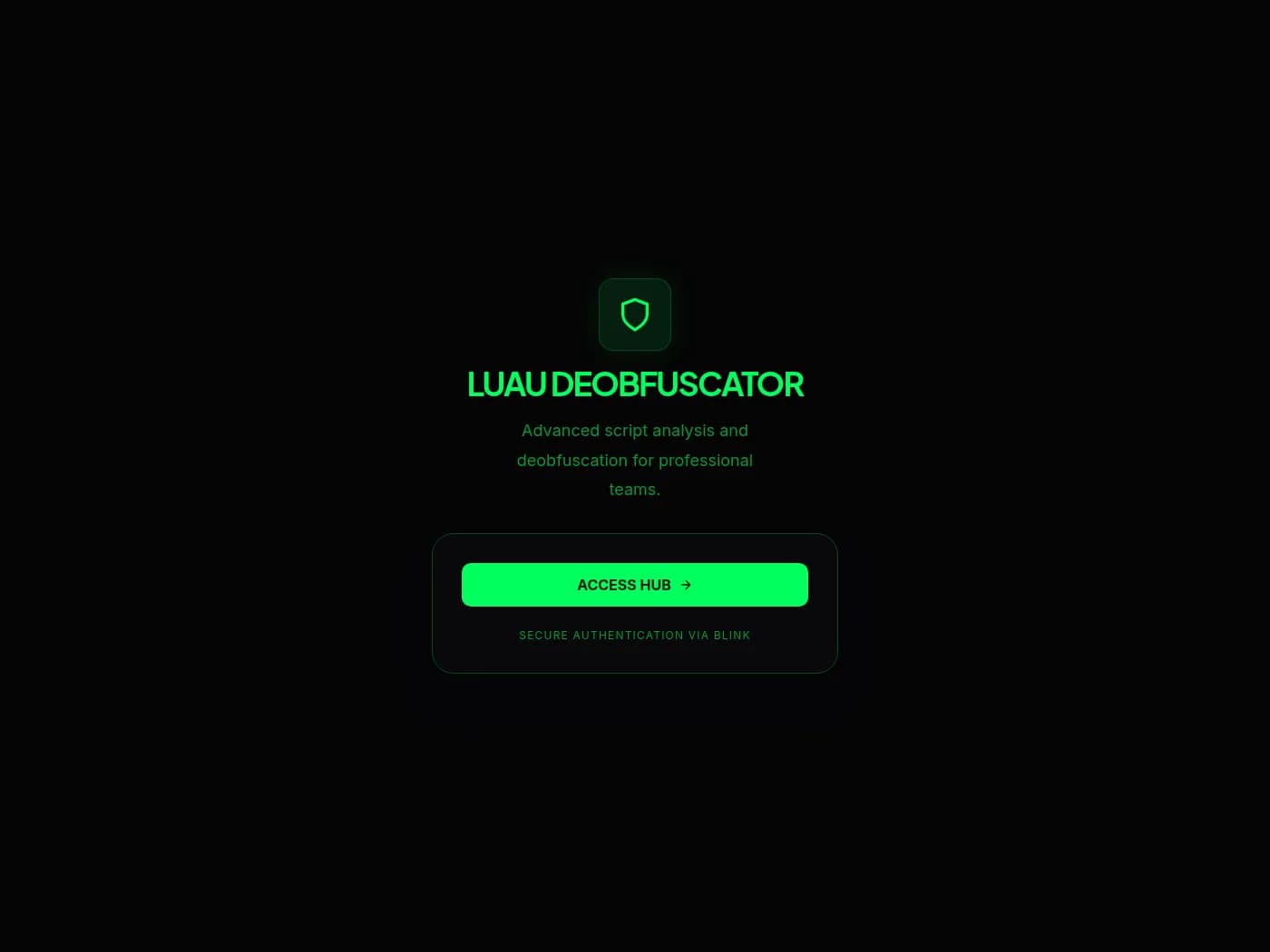 Luau Deobfuscator Hub