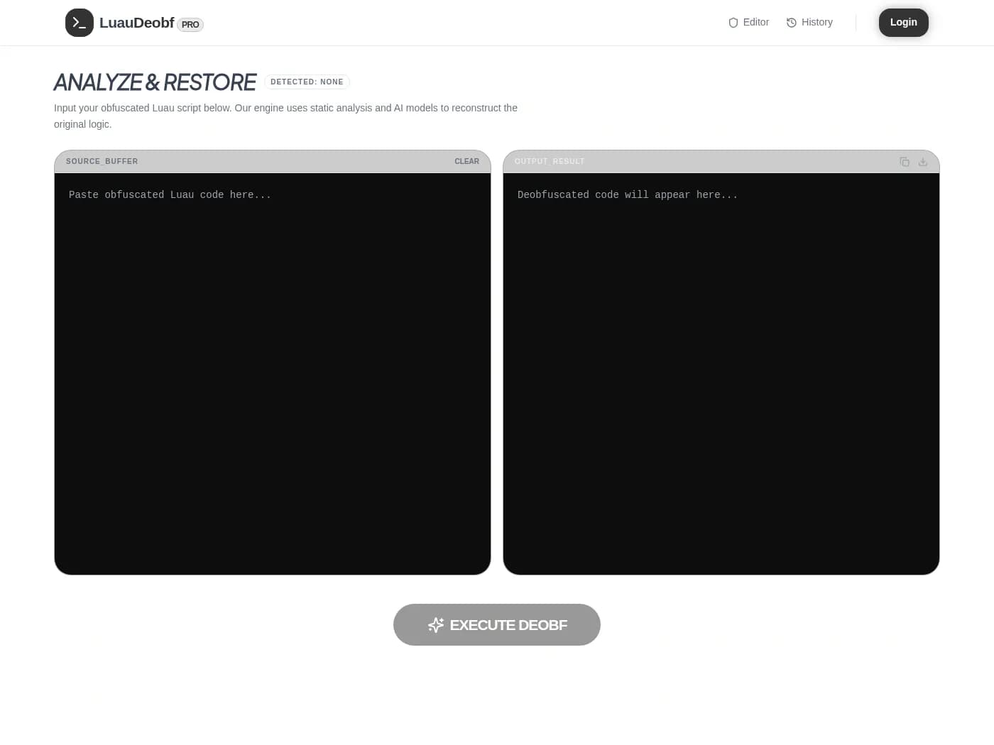 Luau Deobfuscator Pro