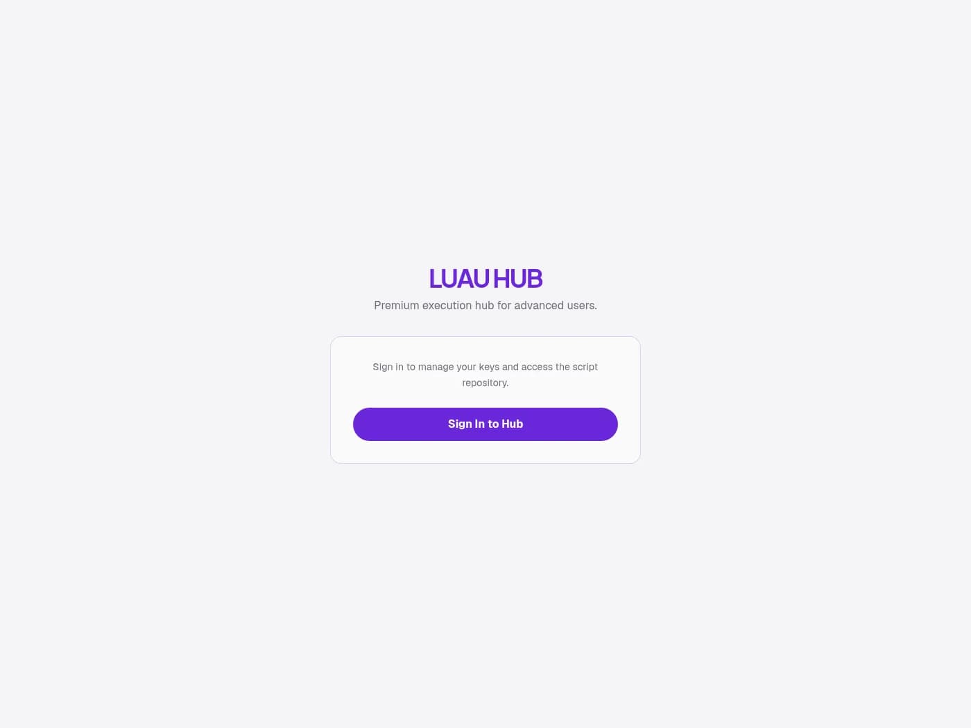LuaU Hub Keysystem