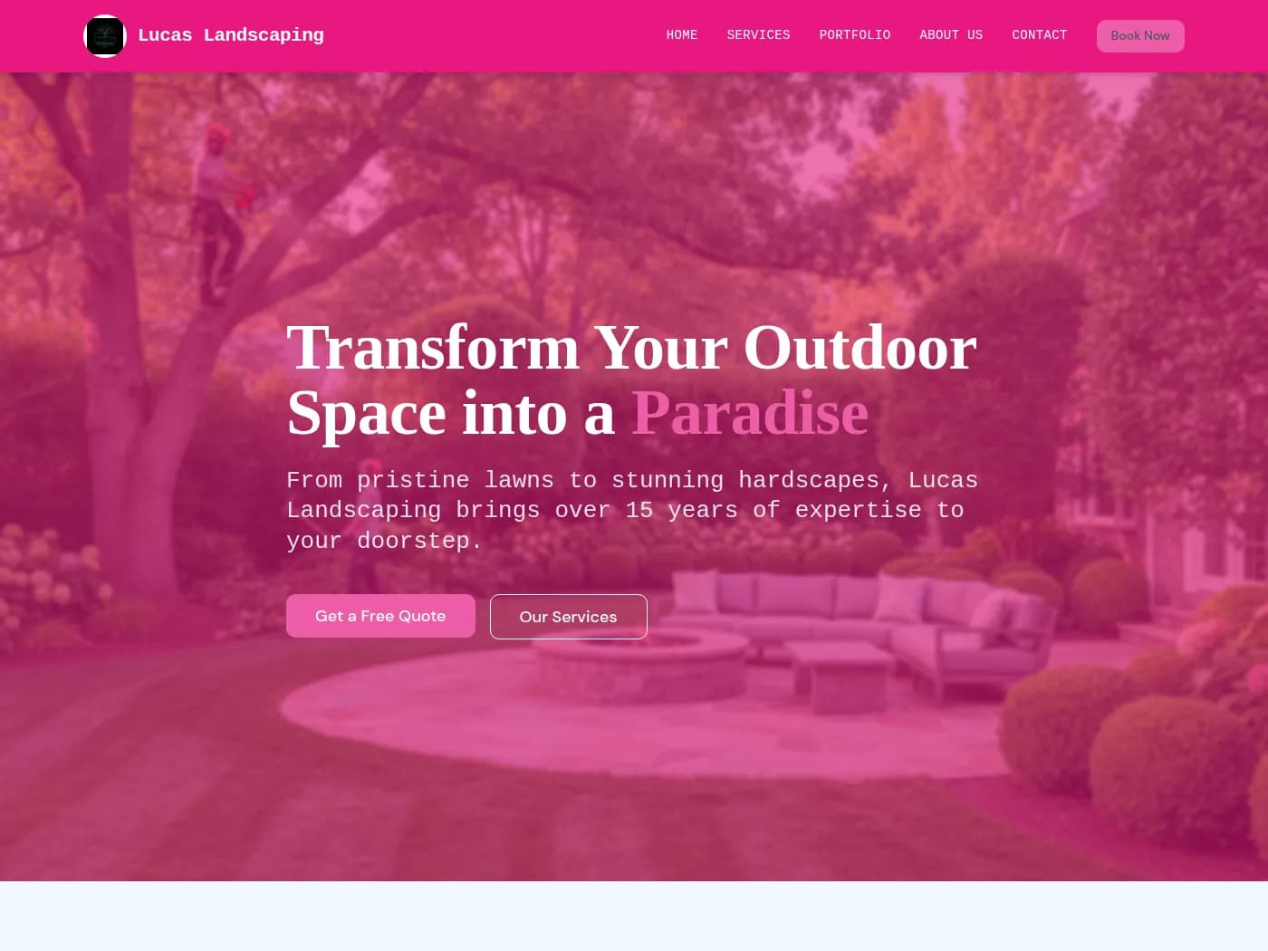 Lucas Landscaping Web