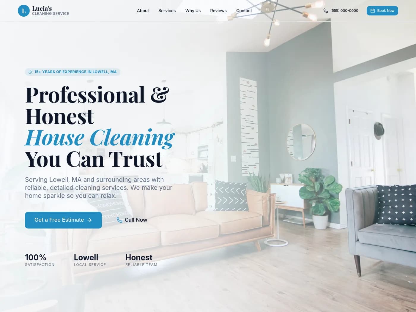 Lucia's Cleaning Website