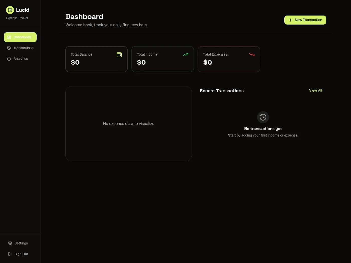 Lucid Expense Tracker