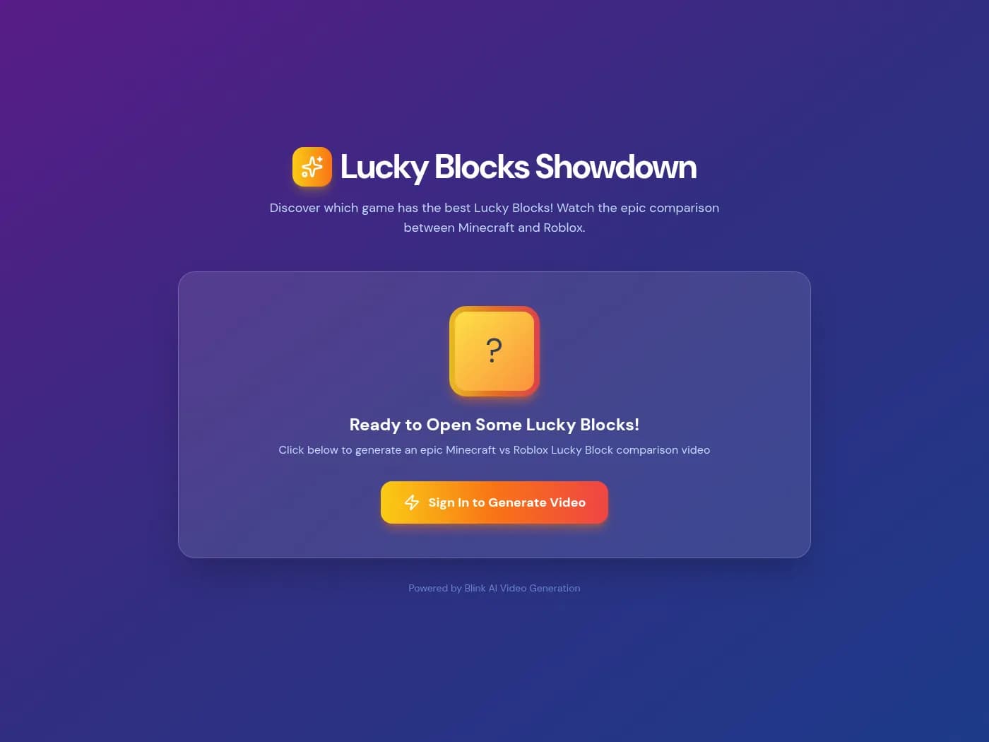 Lucky Blocks Showdown