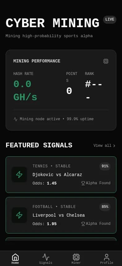 Lucky Miner Bets
