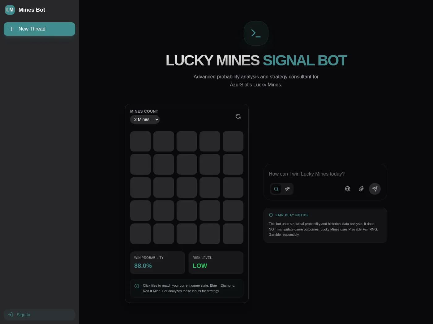 Lucky Mines Picker Bot
