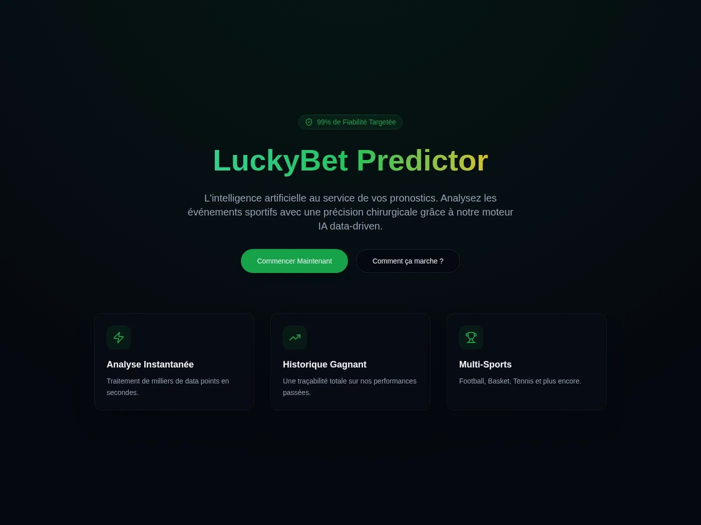 LuckyBet Predictor
