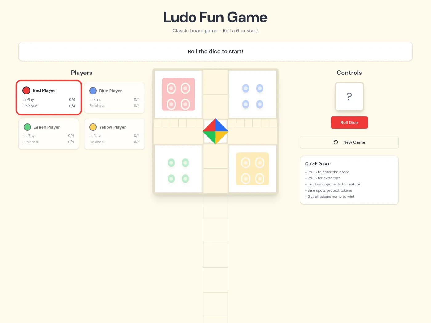 Ludo Fun Game