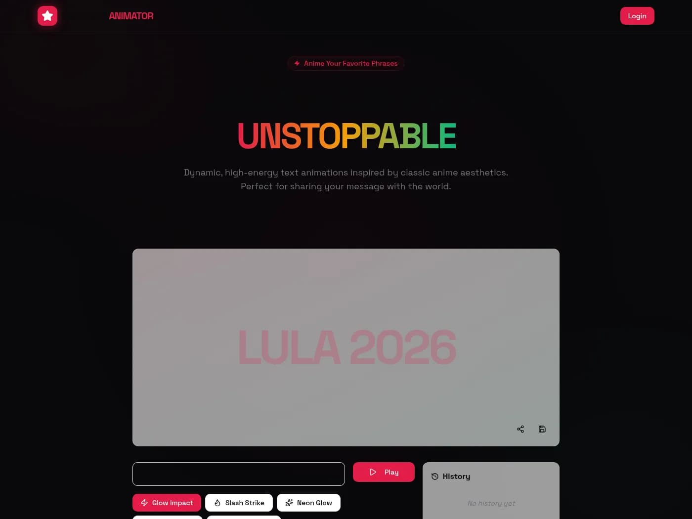 Lula 2026 Phrase Animator