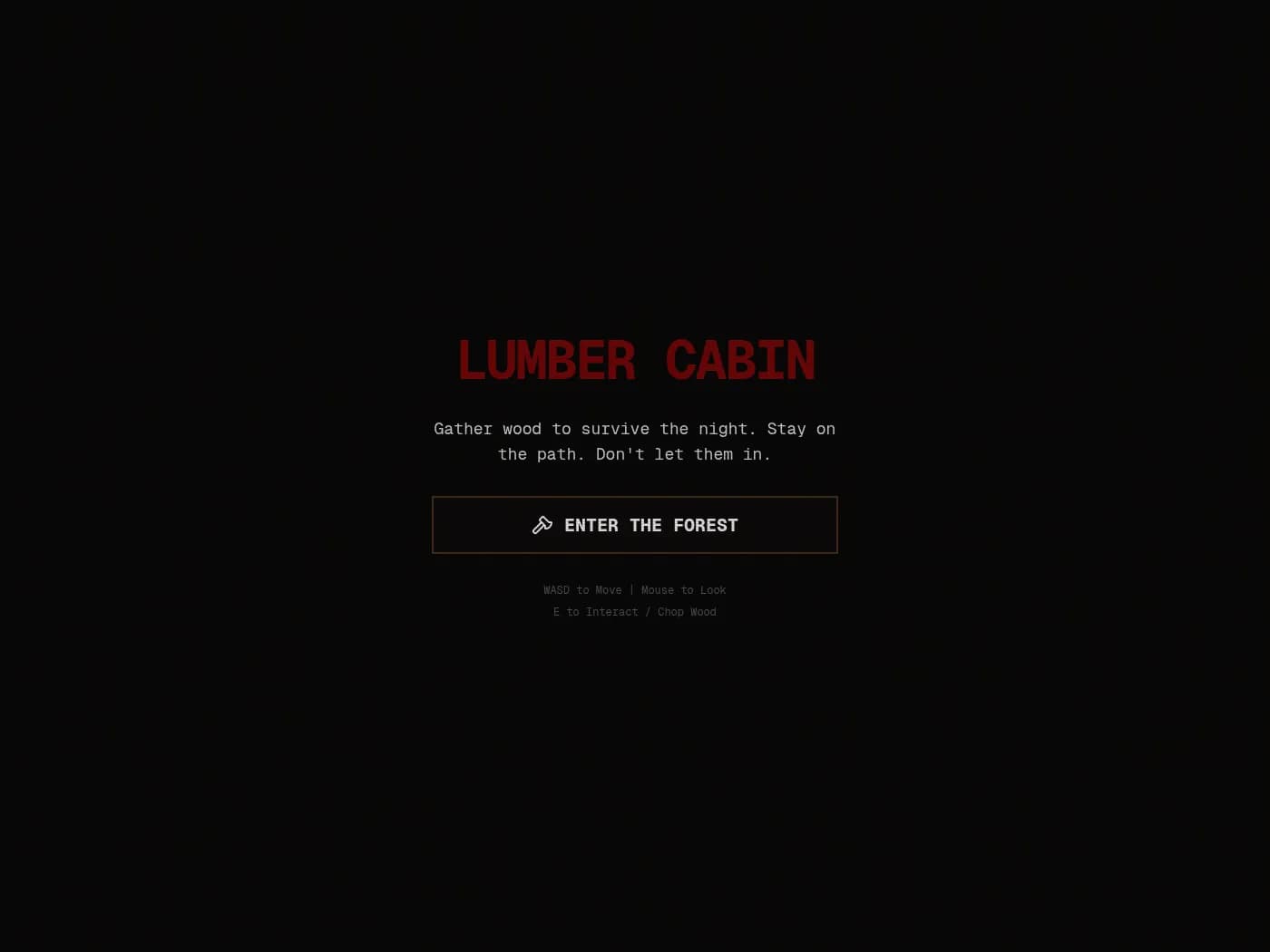 Lumber Cabin Survival