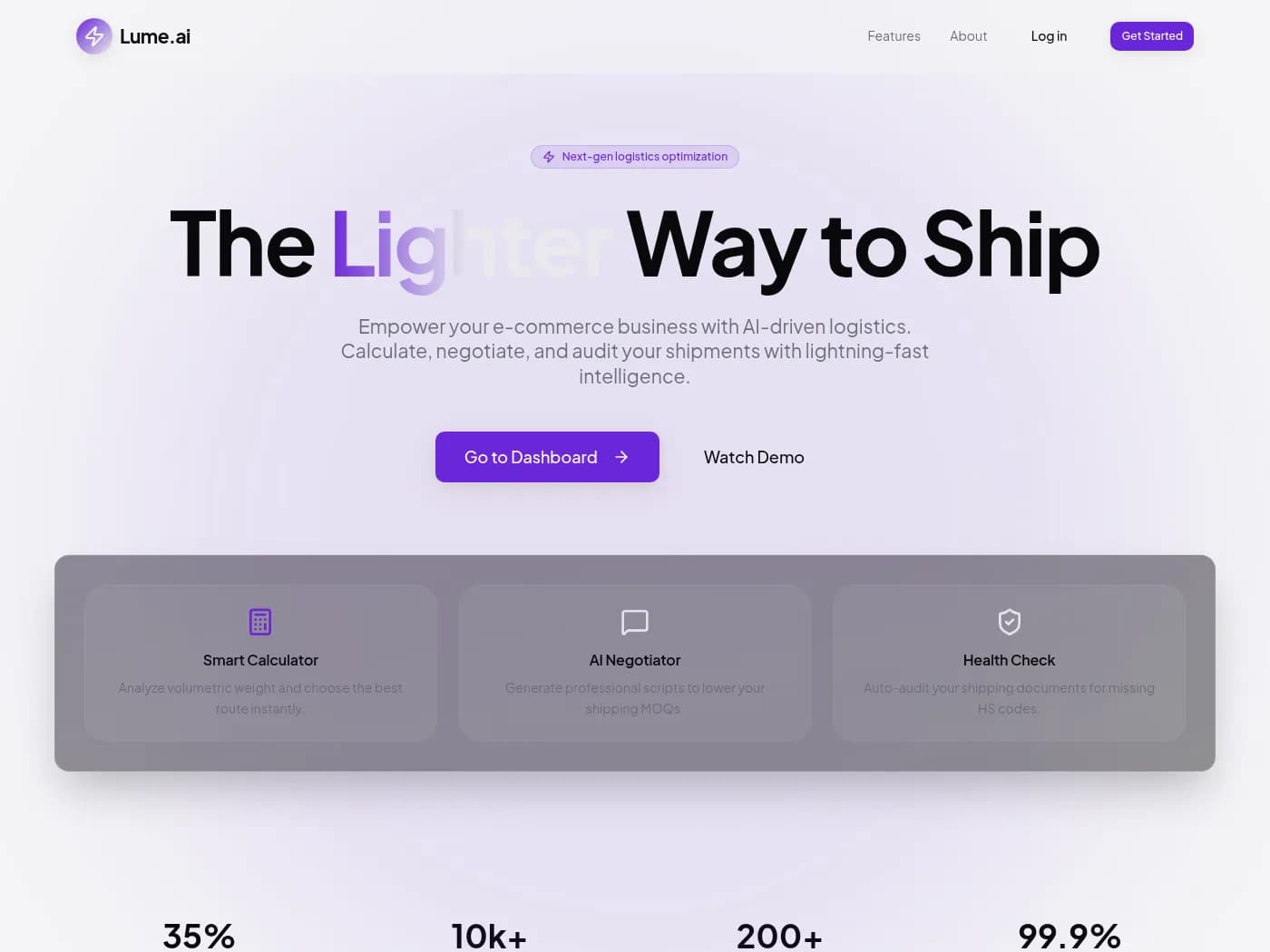 Lume.ai Logistics Optimizer