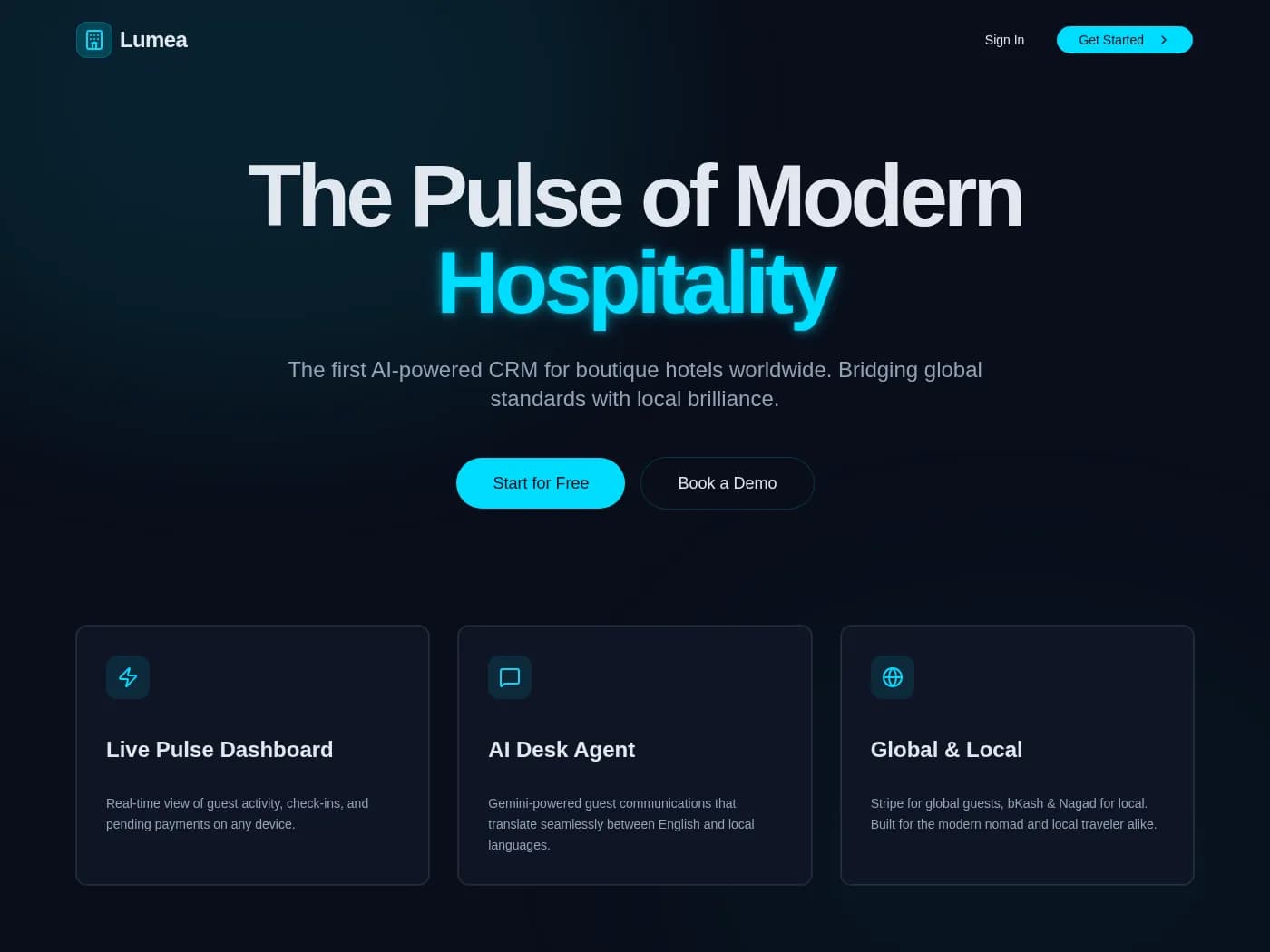 Lumea Hospitality CRM