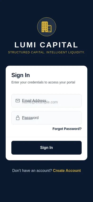 Lumi Capital Finance App