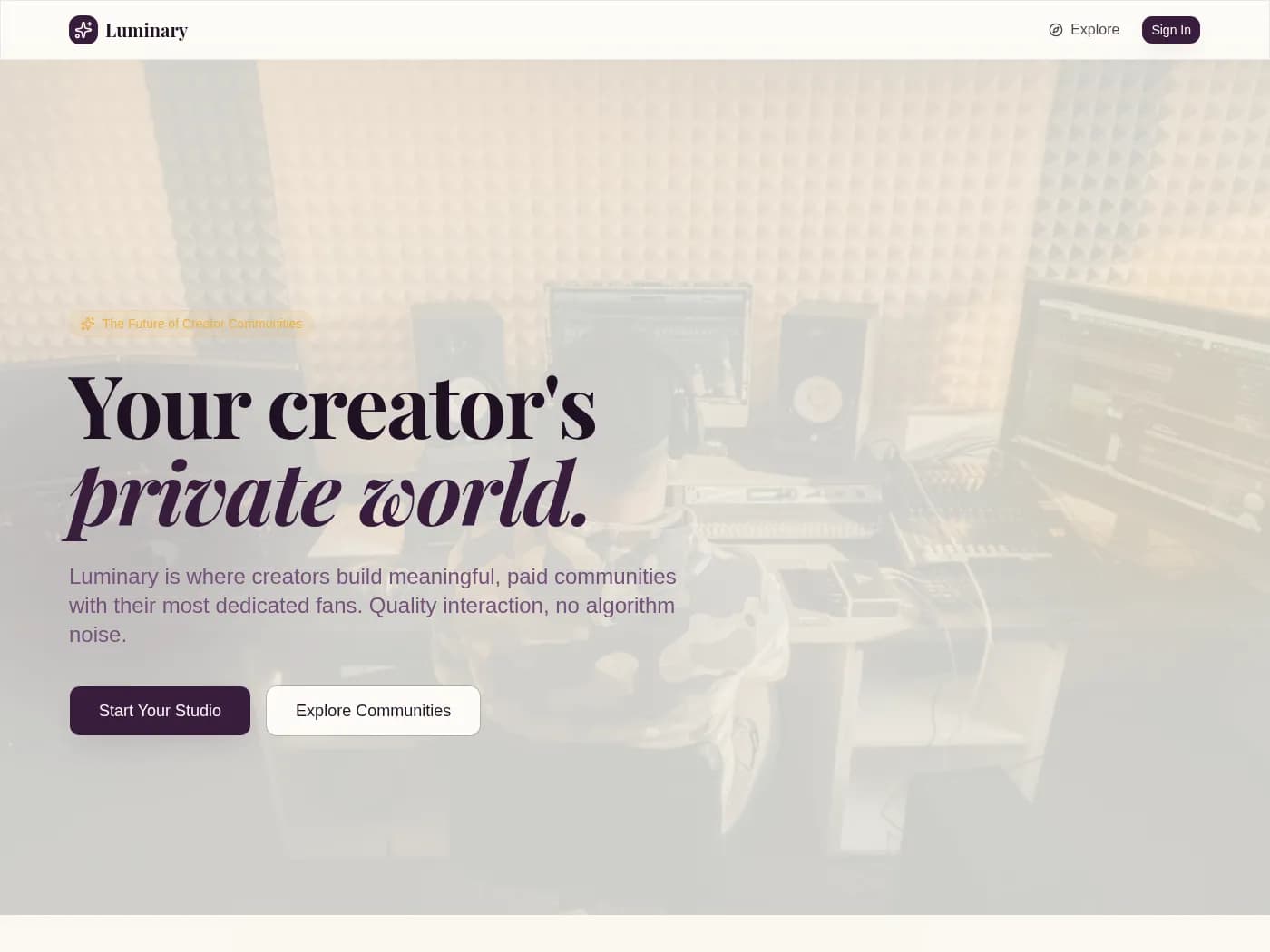 Luminary Creator Platform