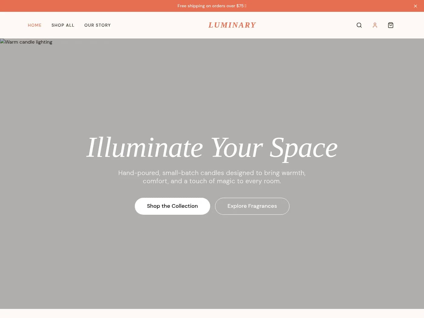 Luminary E-Commerce Store