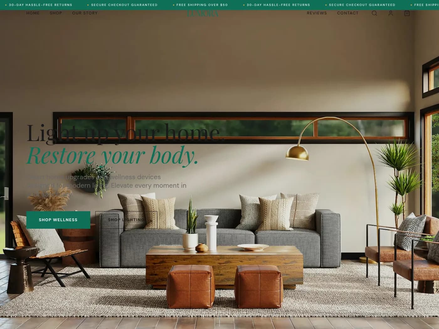 Lumora Home & Health Site