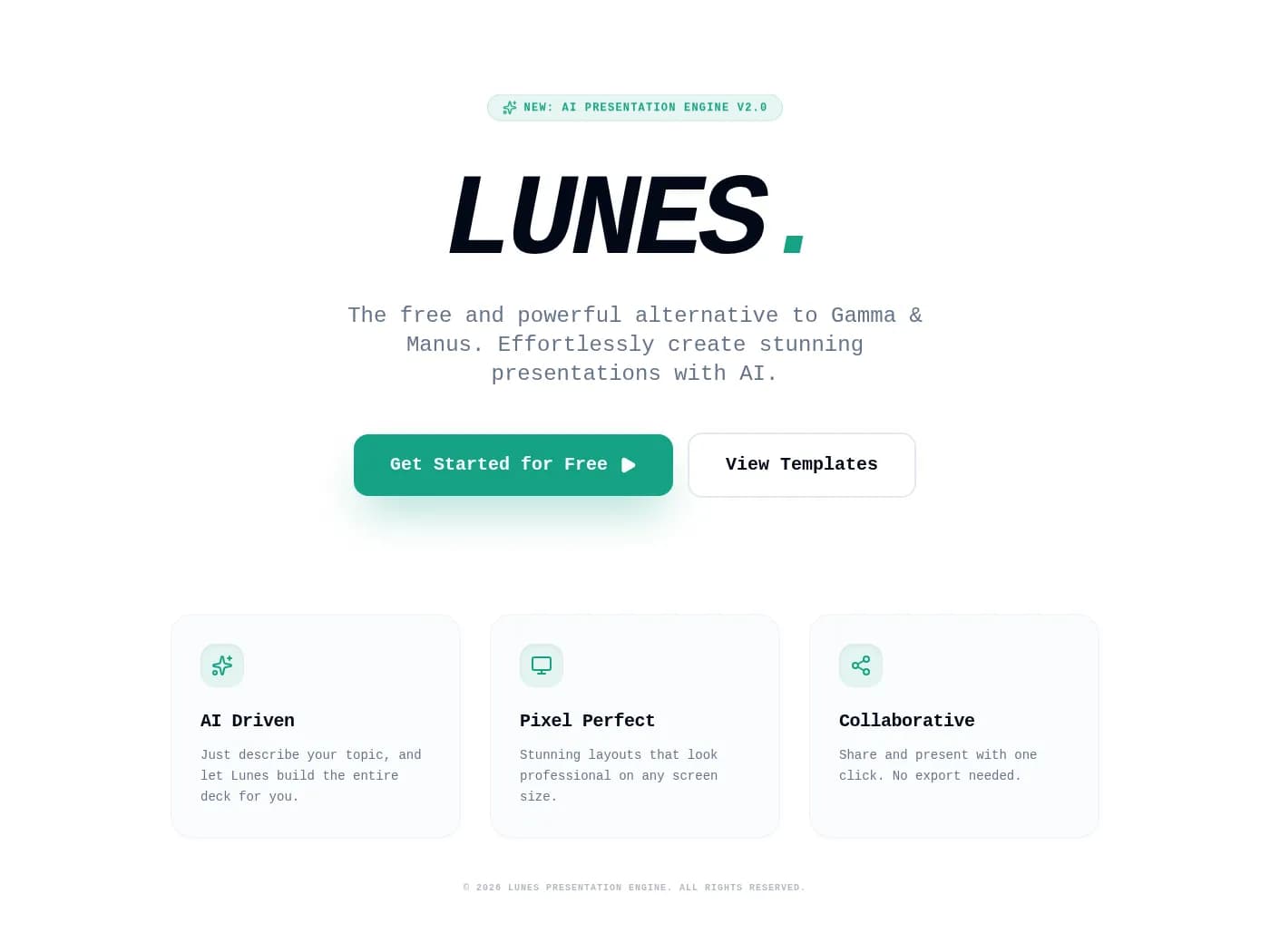 LUNES Presentation Builder
