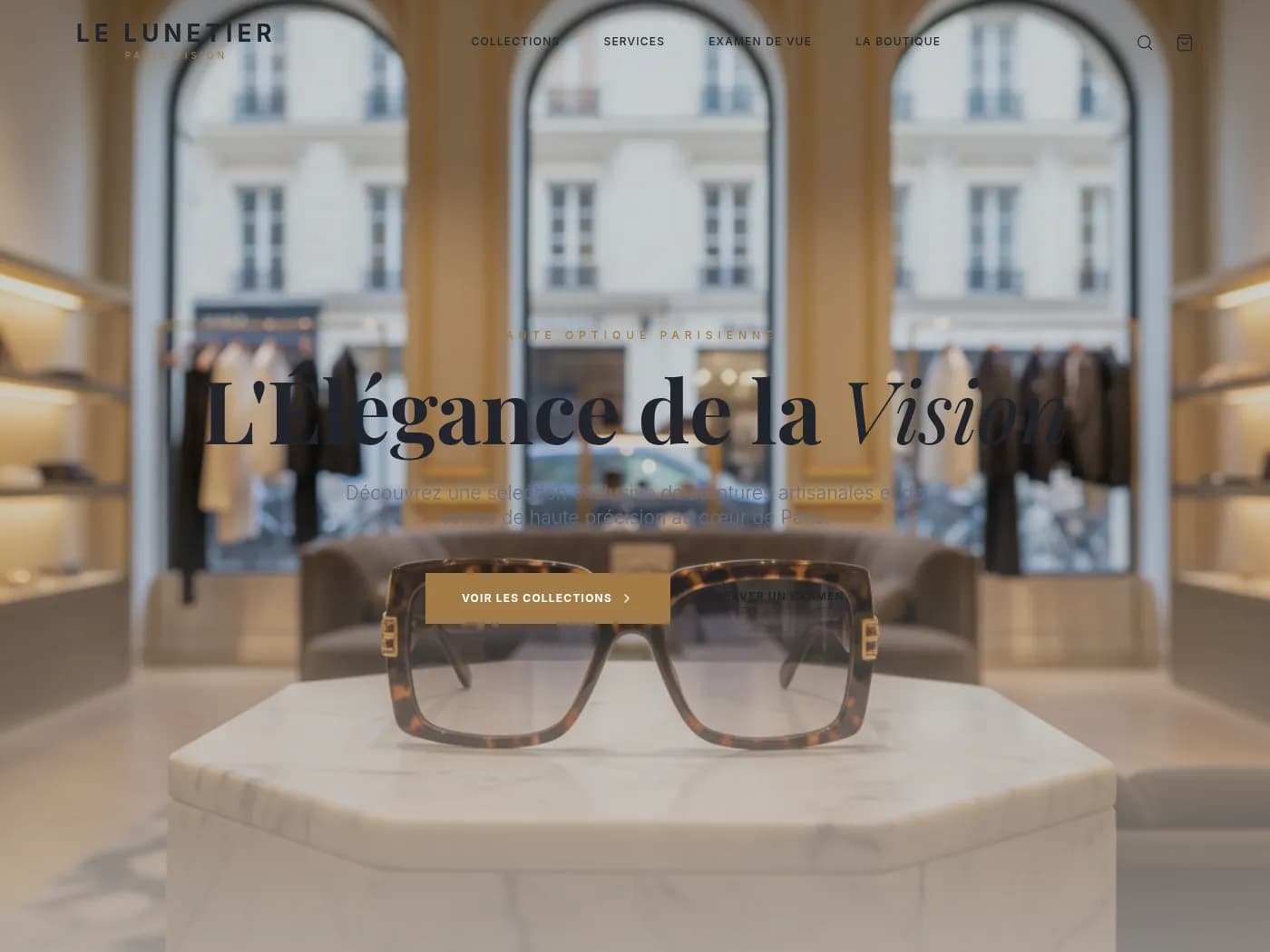 Le Lunetier Paris Vision Site