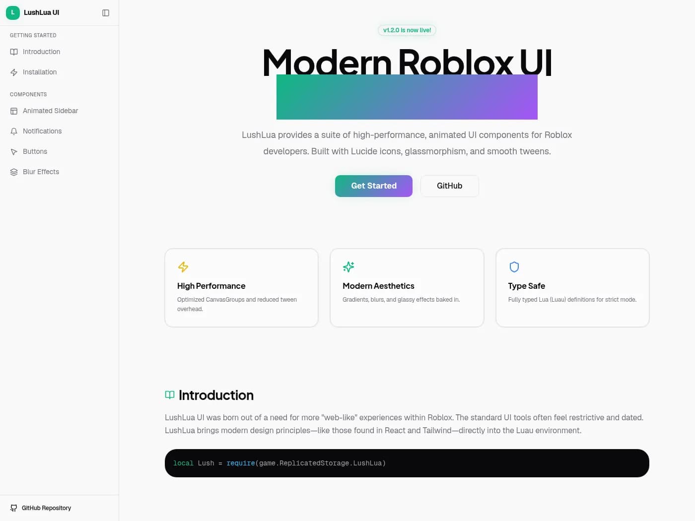 LushLua UI Library