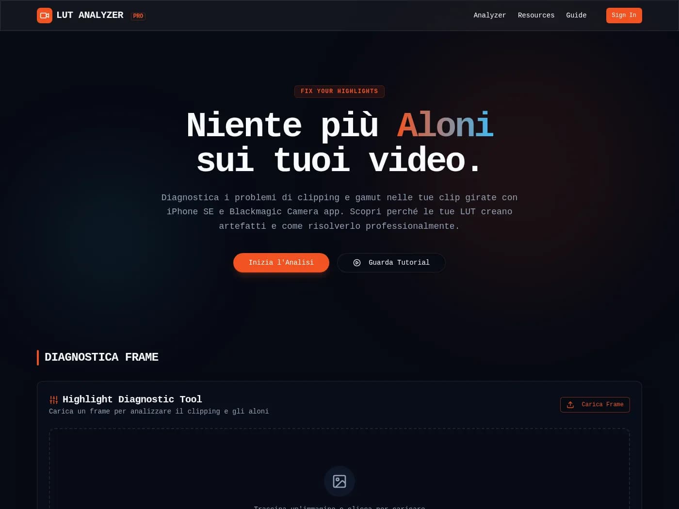 LUT Video Analyzer